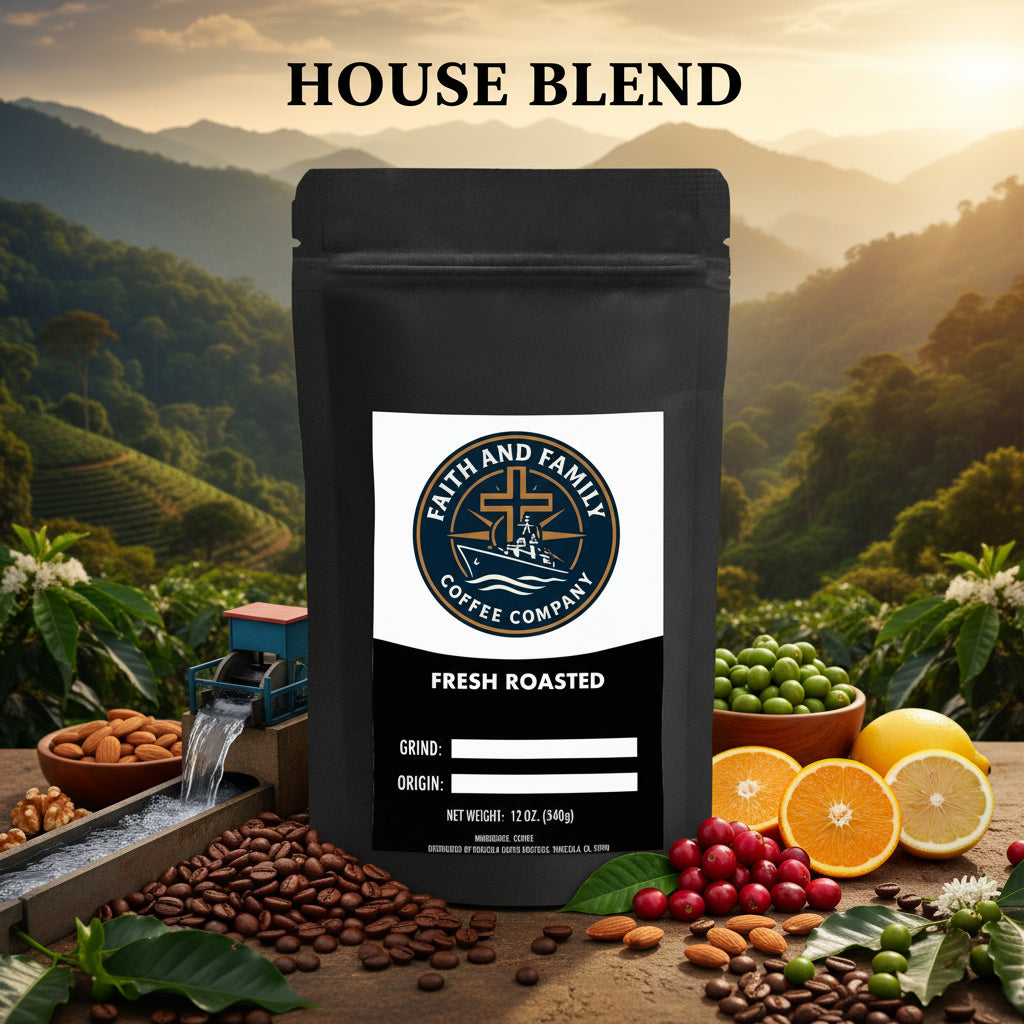 House Blend Coffee – Smooth Medium Roast Coffee – Faith and Family ...
