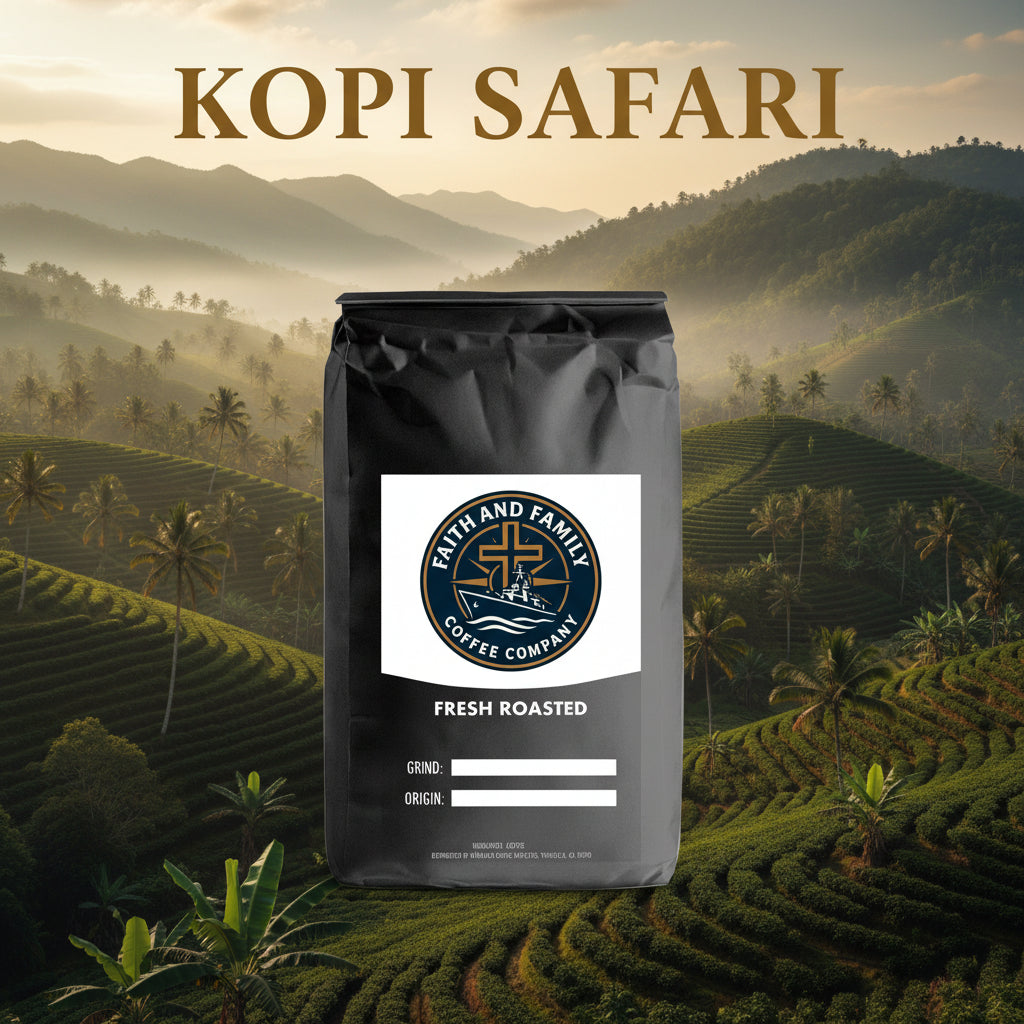 Kopi Safari Coffee Blend – Balanced Medium Roast Coffee – Faith and ...